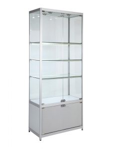 Tall Display Cabinets | Frameless Display Cabinets
