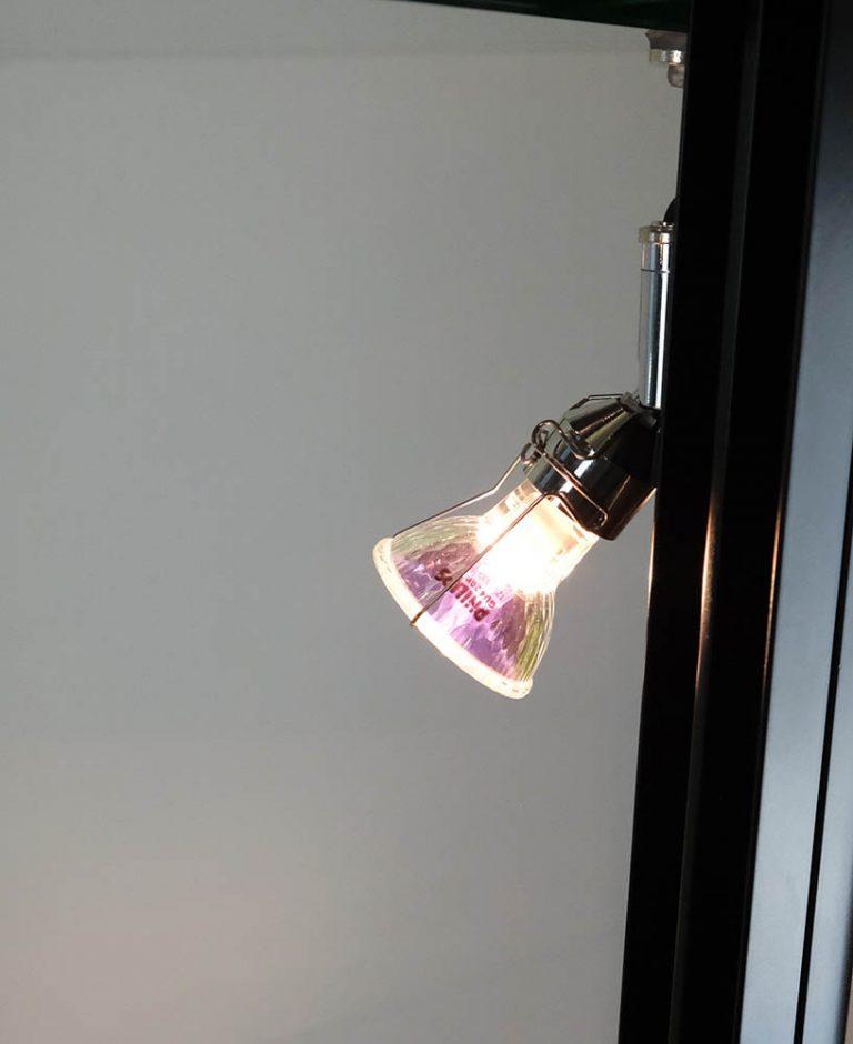 Glass Cabinet 1200X400X1980mm 4 Shelves Halogen Bulb Lighting Code ...