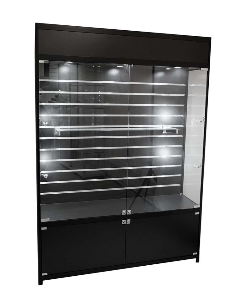 Tall Display Cabinets | Frameless Display Cabinets